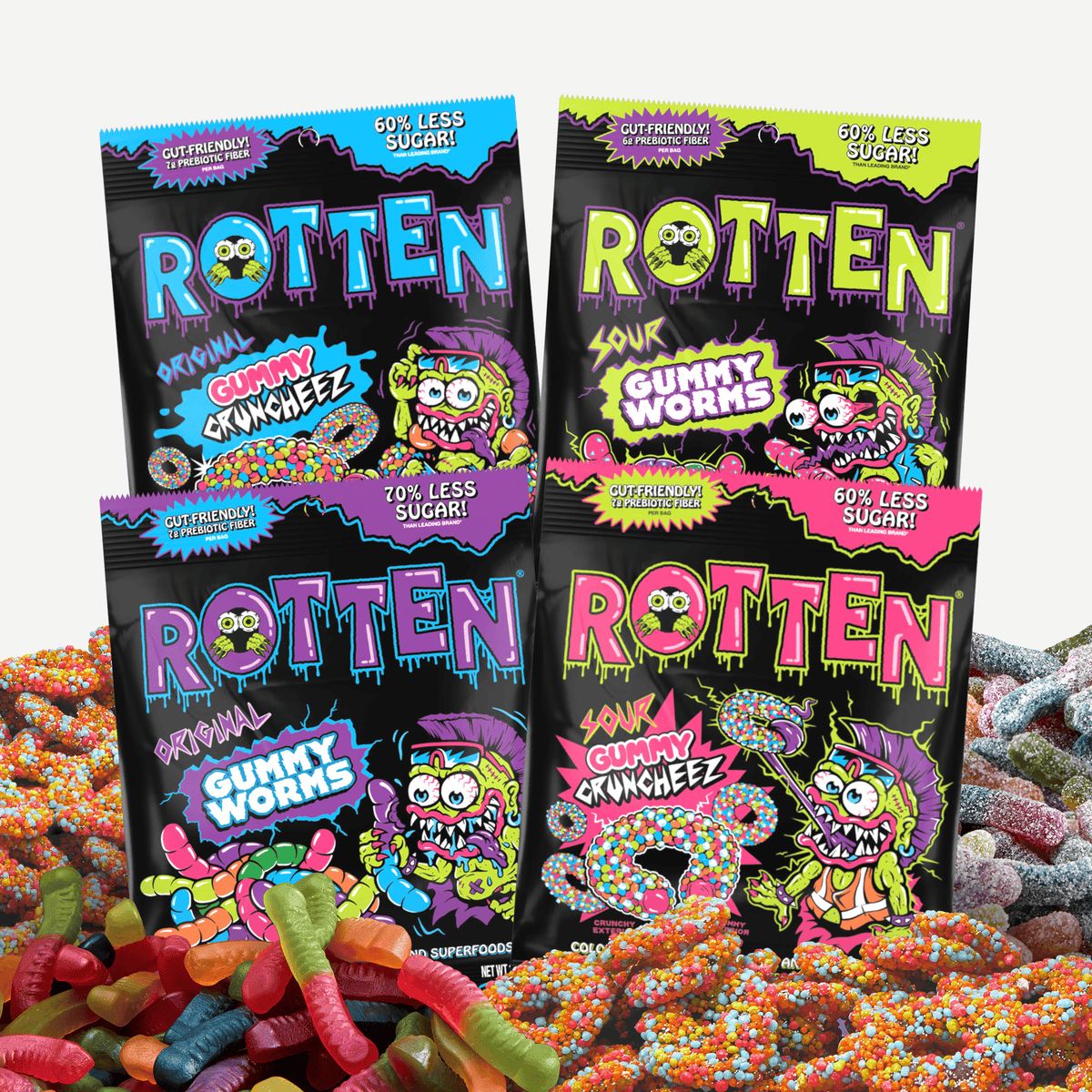 Gummy Worms | Sour Gummy Worms | Weird Candy | Rotten™