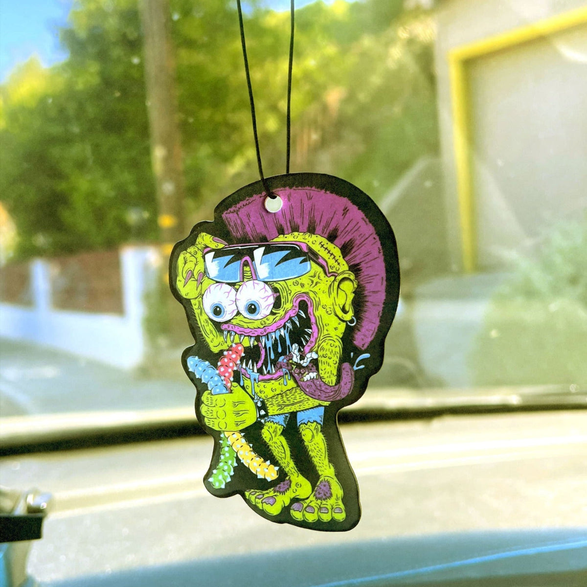 Breathe Barfin' Blue Raspberry Car Air Freshener | Rotten™