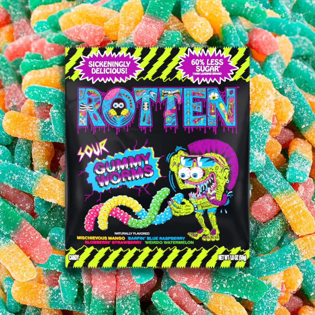 Gummy Worms | Sour Gummy Worms | Weird Candy | Rotten™